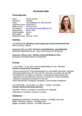 Curriculum vitae - CV | DOC