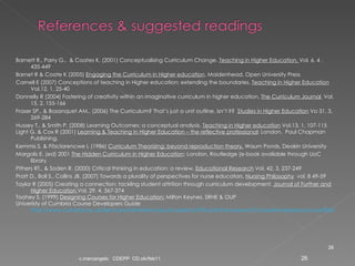 Curriculum workshop on line version 2011 | PPT | Professional School ...