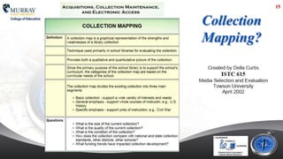 Curriculum and Collection Mapping: Tools for Leadership and Connection ...