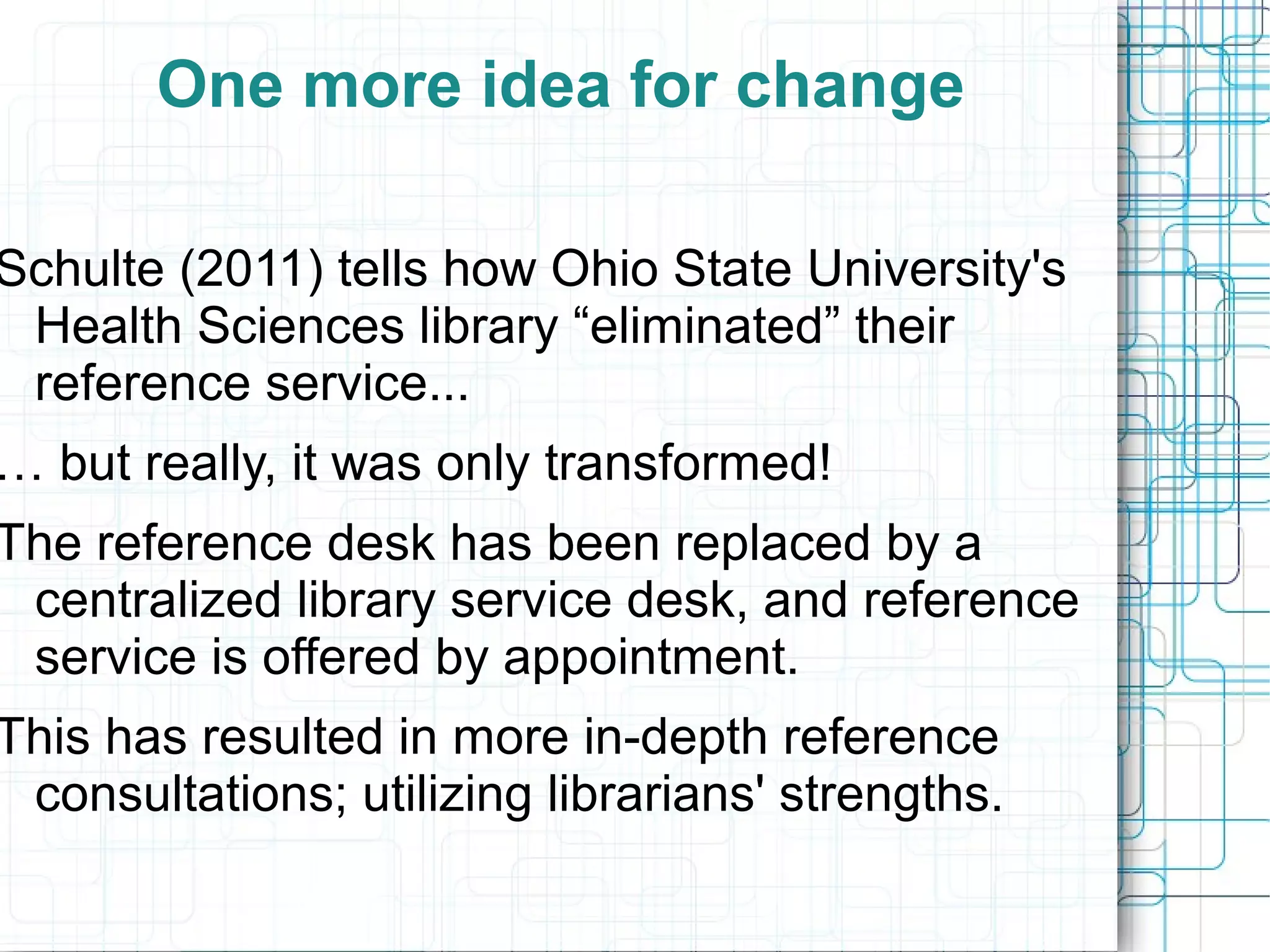 Changes in Medical Libraries | PPT