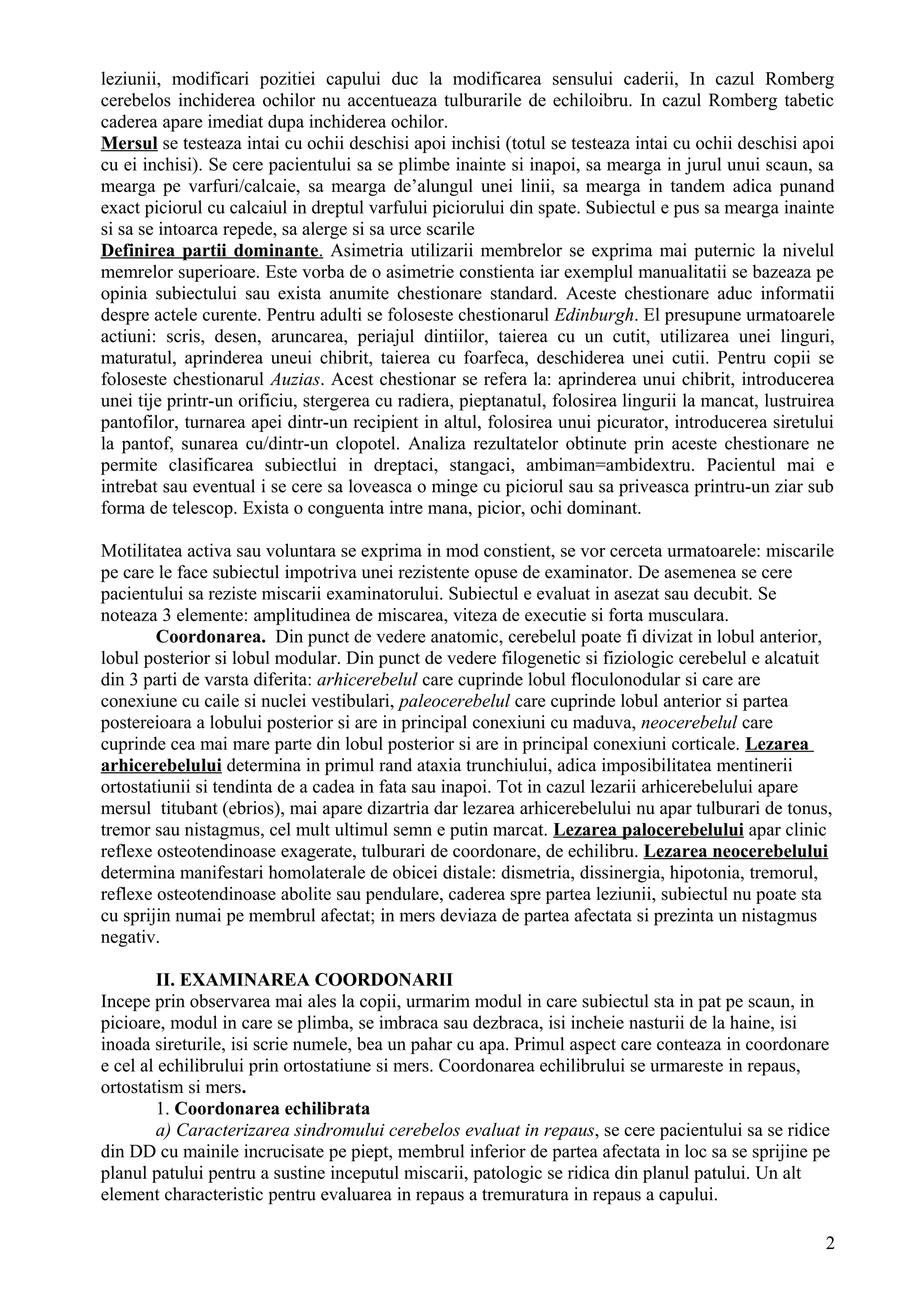 Curs integral-neurologie-sem-1-i-ii | DOC