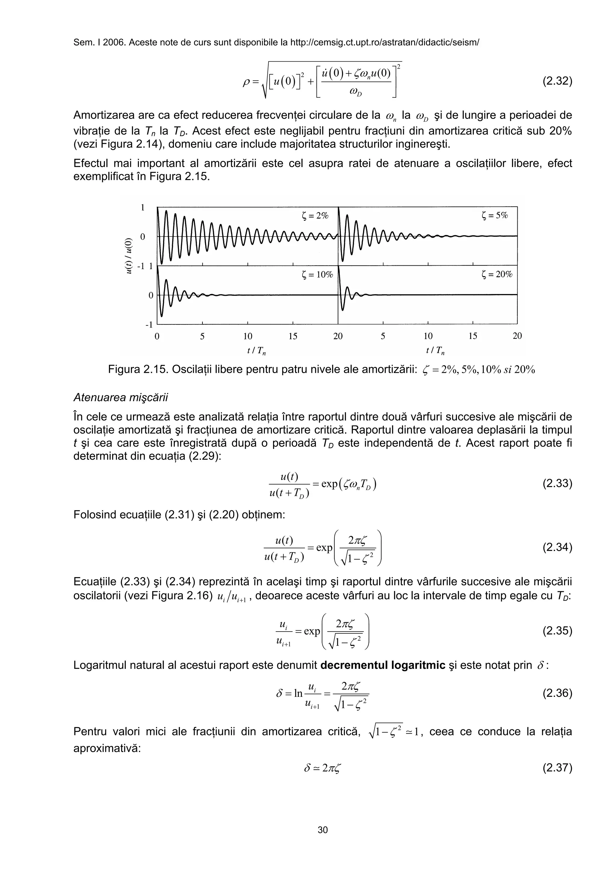 Curs02 inginerie seismica | PDF