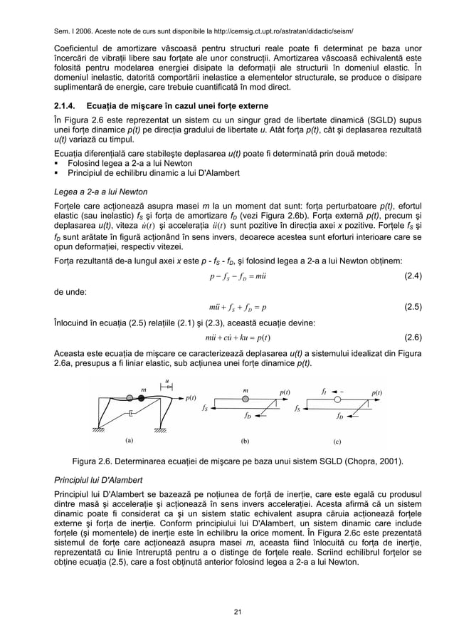 Curs02 inginerie seismica | PDF