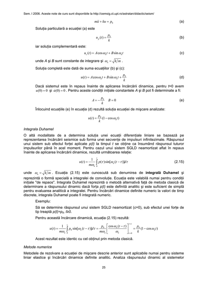 Curs02 inginerie seismica | PDF