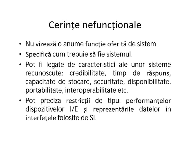 Curs 3 definirea cerinţelor sistemului | PPT