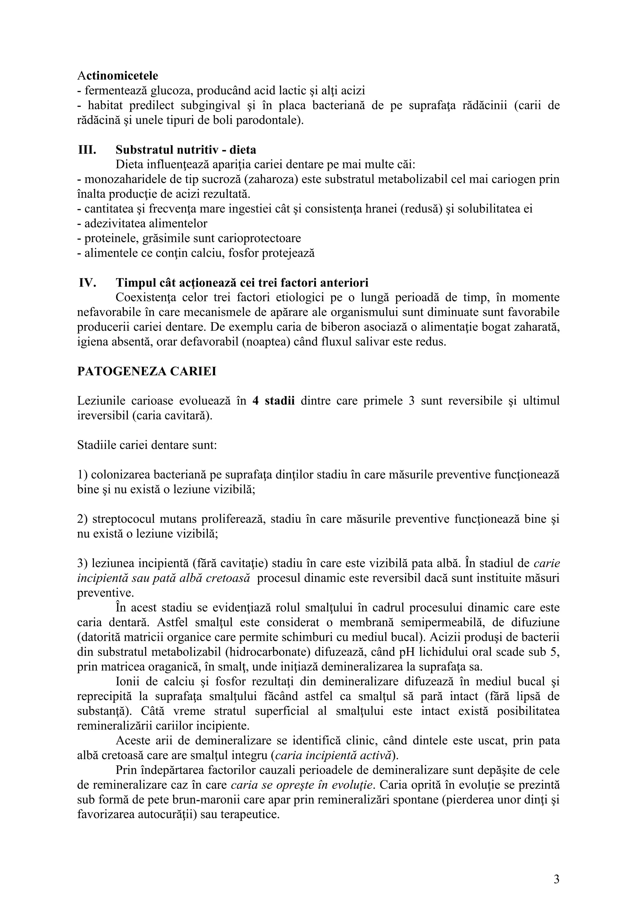 Curs 4 dt caria dentara.etiopatogenia cariei dentare la dintii temporari. | PDF
