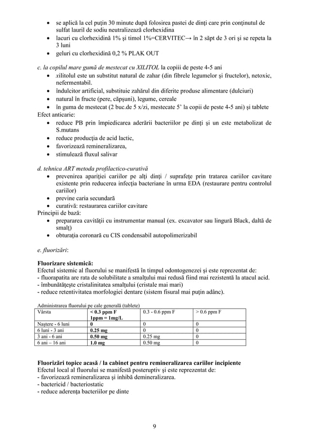 Curs 6 dt forme particulare de carie | PDF