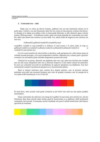 Curs 7 contrastele cromatice | DOC