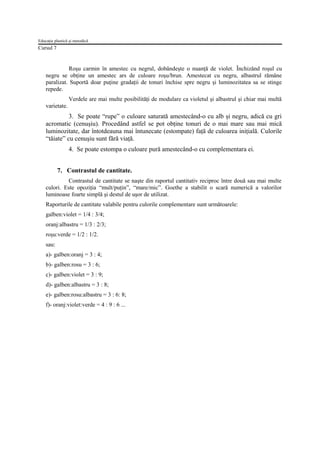Curs 7 contrastele cromatice | DOC