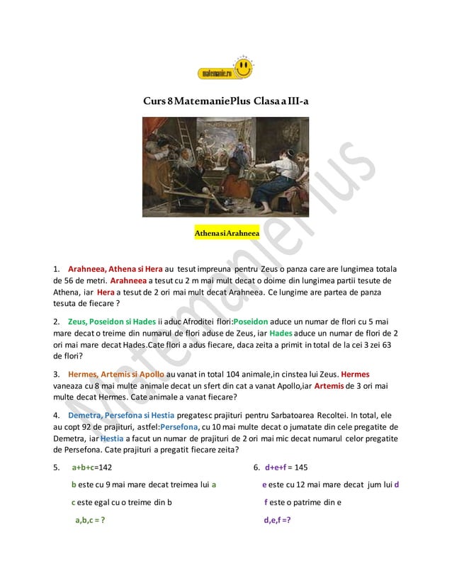 Curs 8 copii matemanie plus | PDF