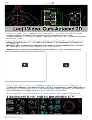 Curs autocad 2 d | PDF