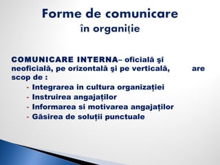 Comunicare organizationala | PPT
