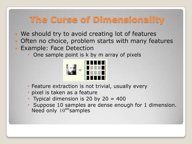 Curse of dimensionality | PPTX | Science