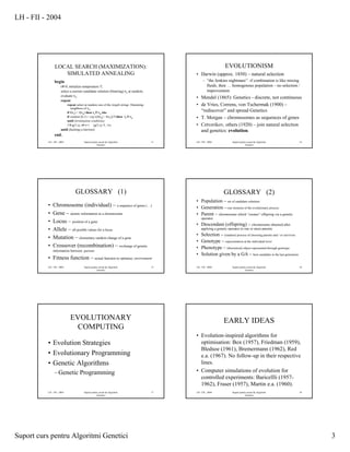 Algoritmi Genetici | PDF