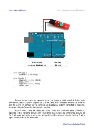 Curs gratuitarduino lectia1-arduinoblink | PDF