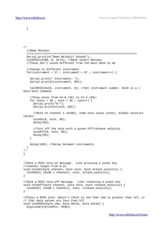 Curs gratuitarduino lectia11-muzicacuarduino | PDF
