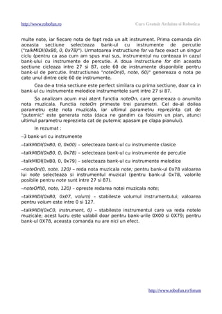 Curs gratuitarduino lectia11-muzicacuarduino | PDF