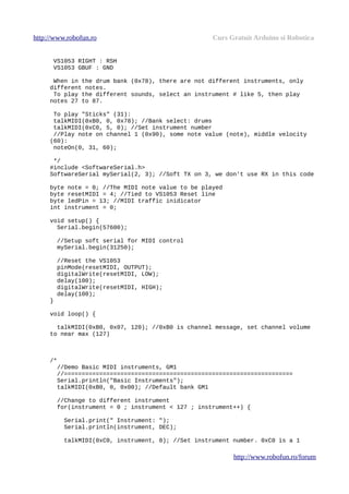 Curs gratuitarduino lectia11-muzicacuarduino | PDF
