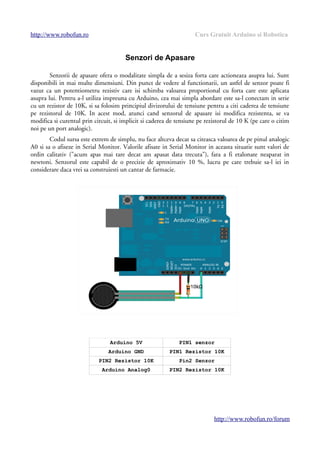 Curs gratuitarduino lectia6-senzoriforta | PDF