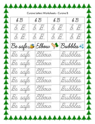 Letter B In Cursive In Purple