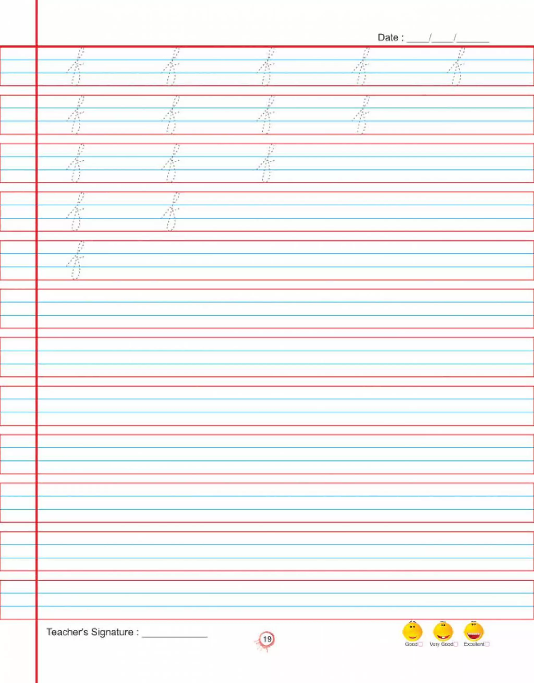 Cursive small writing class lkg | PDF