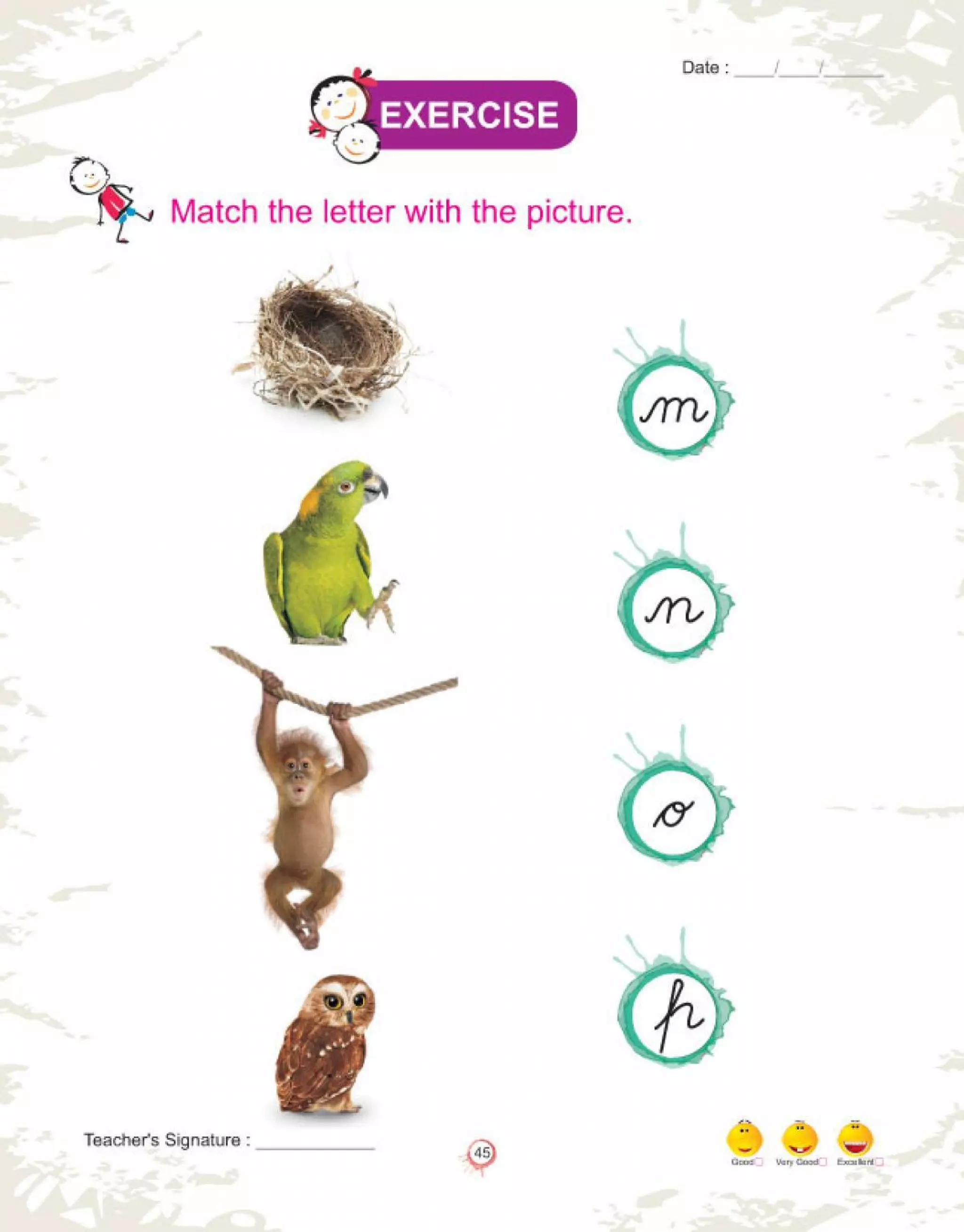 Cursive small writing class lkg | PDF