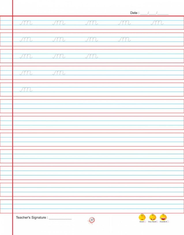 Cursive small writing class lkg | PDF