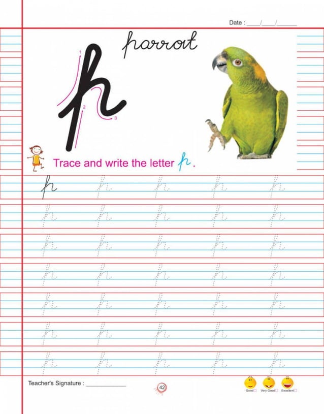 Cursive small writing class lkg | PDF