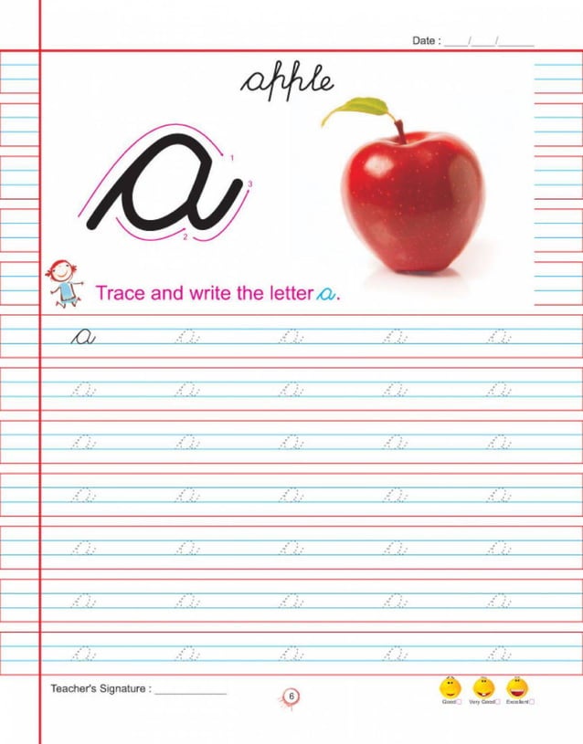 Cursive small writing class lkg | PDF