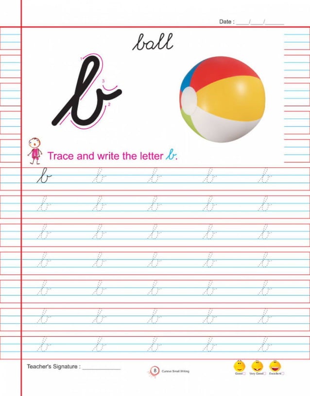 Cursive small writing class lkg | PDF