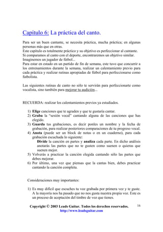 Curso Básico de Canto y Vocalización | PDF