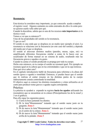 Curso Básico de Canto y Vocalización | PDF