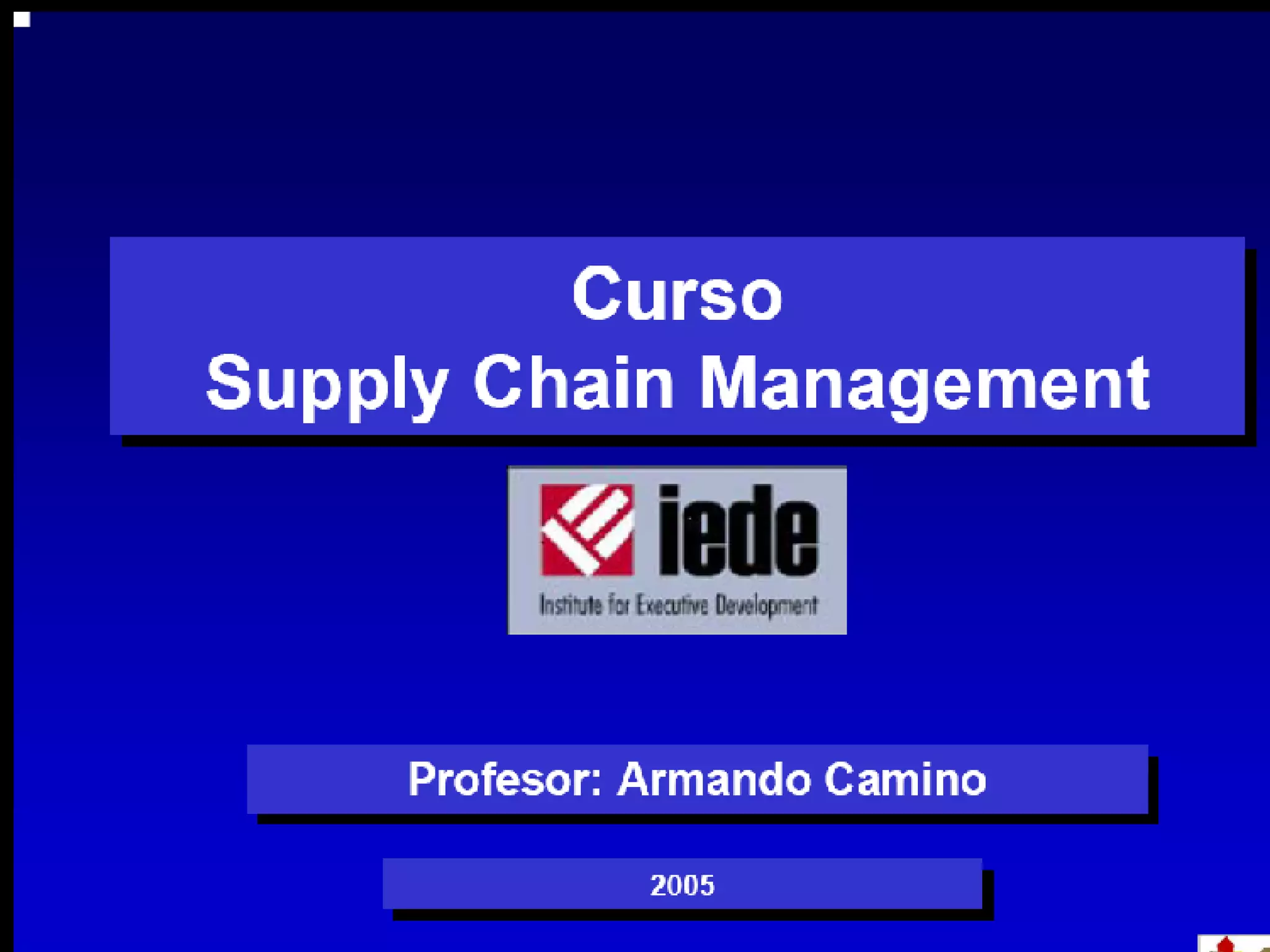 Curso De Supply Chain Management | PPT