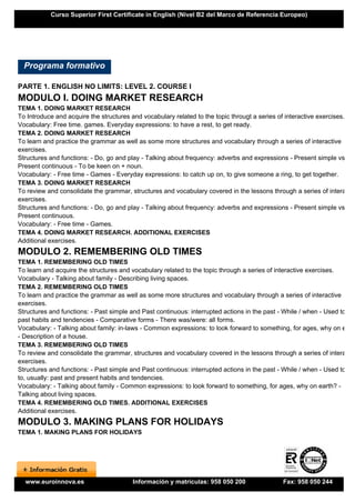 Curso first certificate | PDF