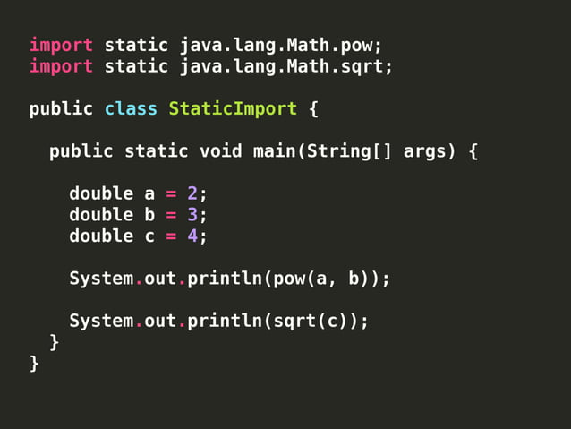 [curso Java Basico] Aula 59 Importacao Estatica Static Import Ppt