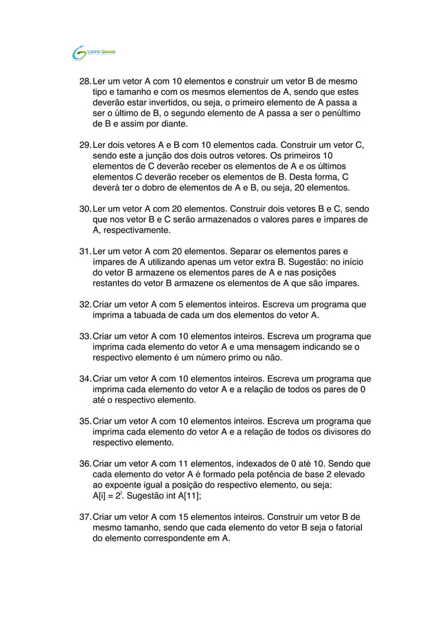 [Curso Java Basico] Exercicios Aula 19 | PDF