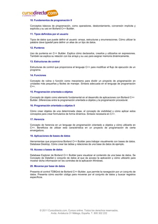 Curso online Borland Builder | PDF