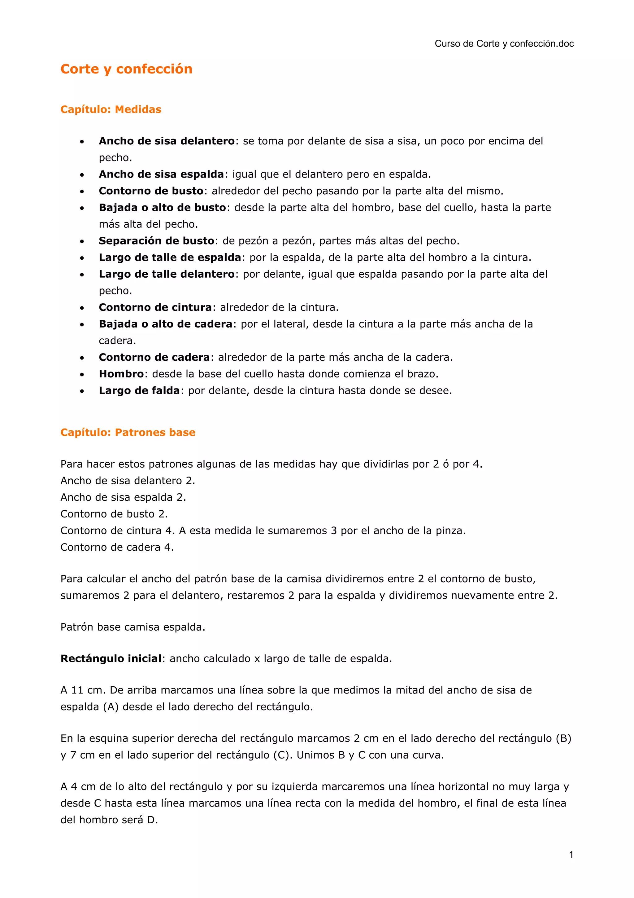 Curso de corte y confección | PDF