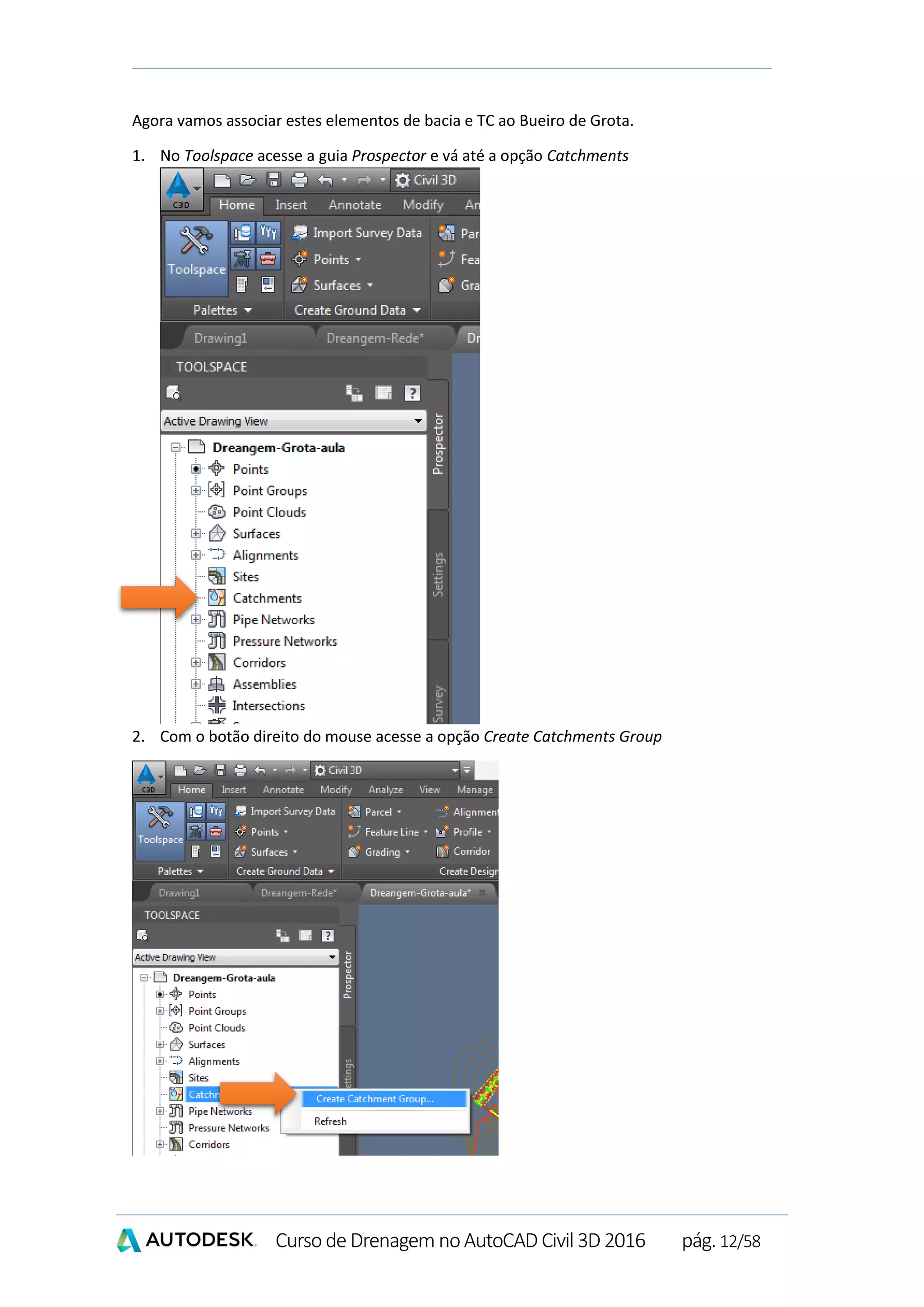 Curso de drenagem no auto cad civil 3d v1 | PDF