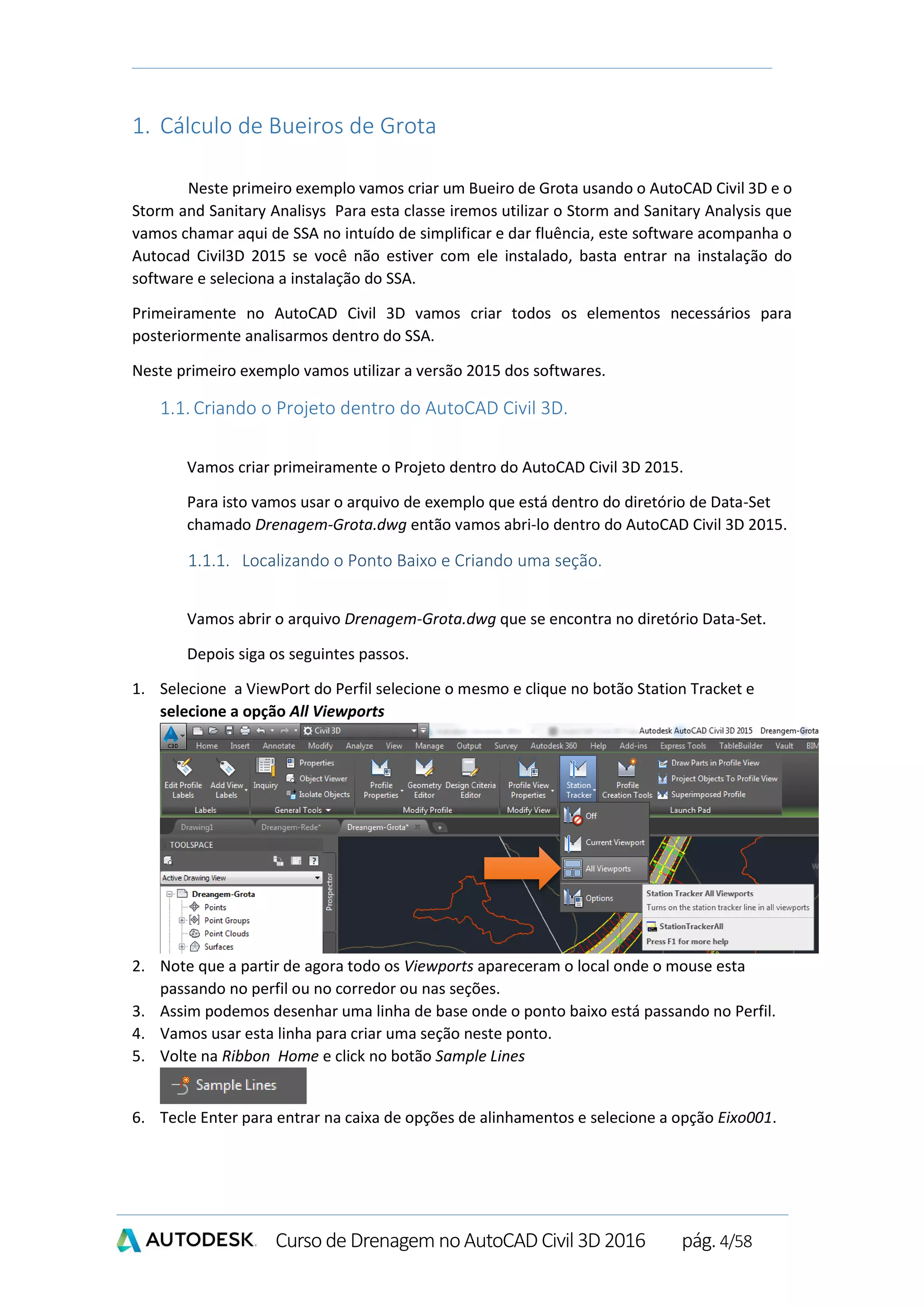 Curso de drenagem no auto cad civil 3d v1 | PDF