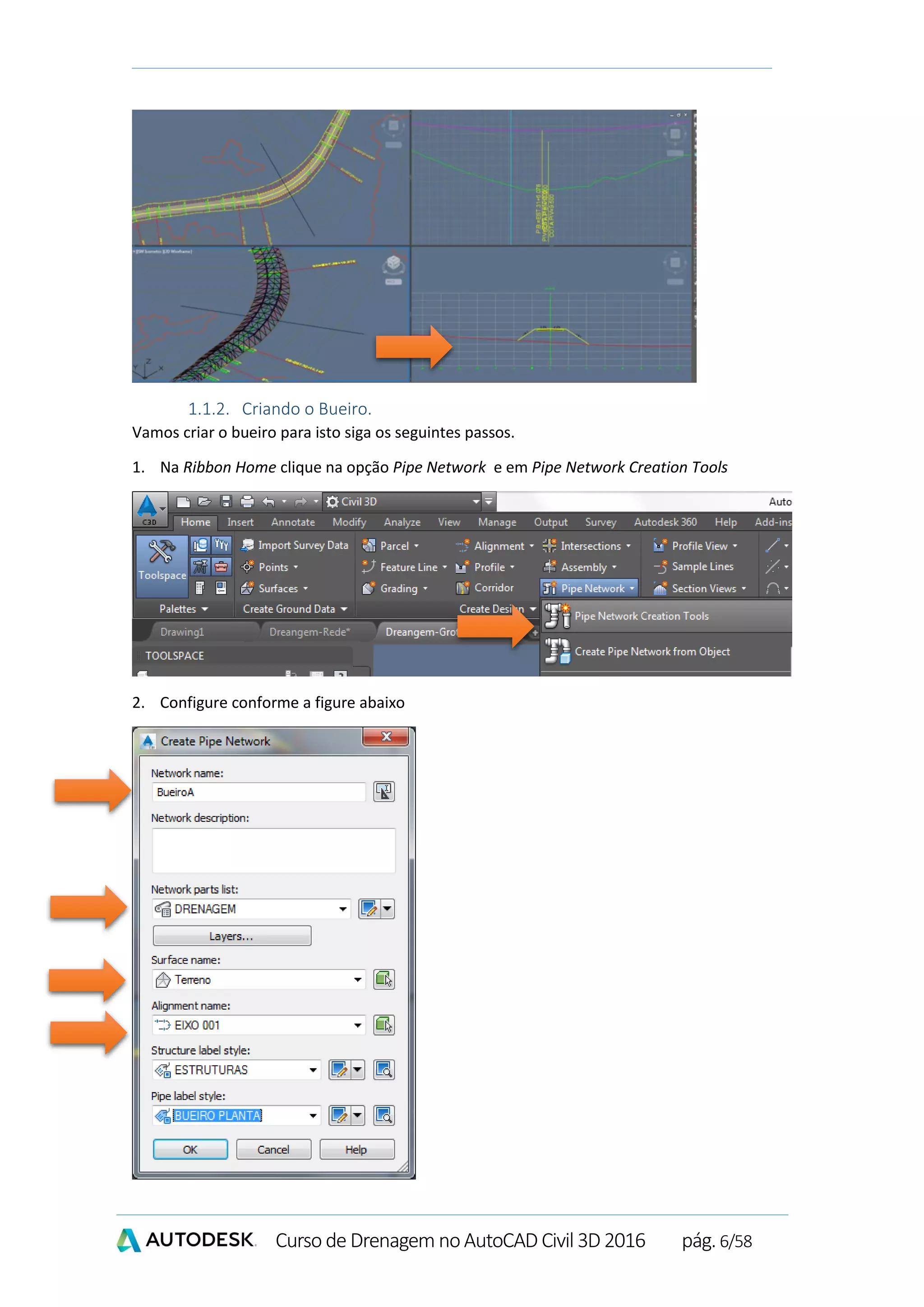 Curso de drenagem no auto cad civil 3d v1 | PDF