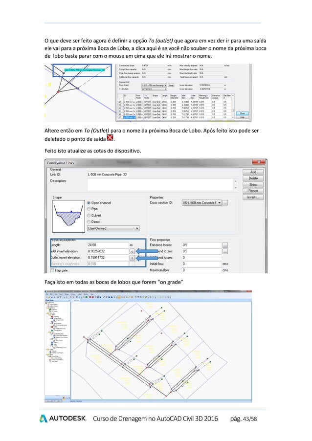 Curso de drenagem no auto cad civil 3d v1 | PDF