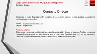 Curso de preparación Oracle Certified Professional (OCP) Java SE7 ...