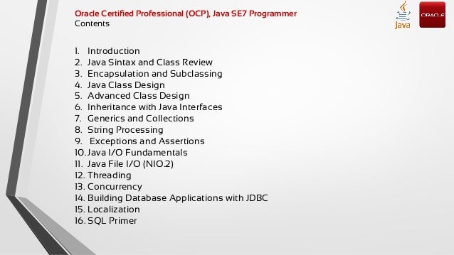 Curso De Preparación Oracle Certified Professional Ocp