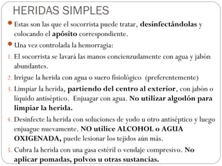 Curso de primeros auxilios: heridas | PPT