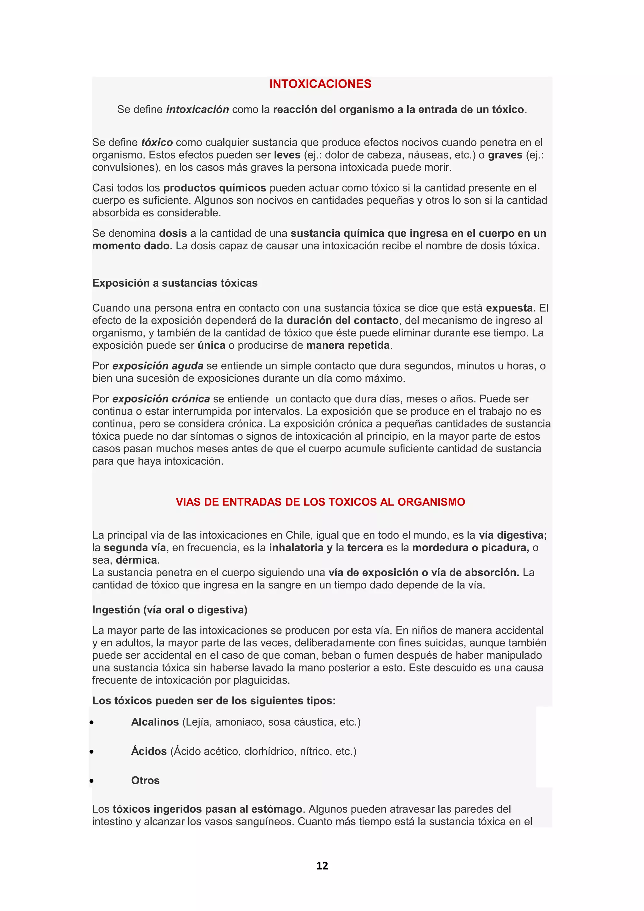 Curso de primeros auxilios quemaduras e intoxicaciones | DOC