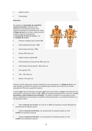 Curso de primeros auxilios quemaduras e intoxicaciones | DOC