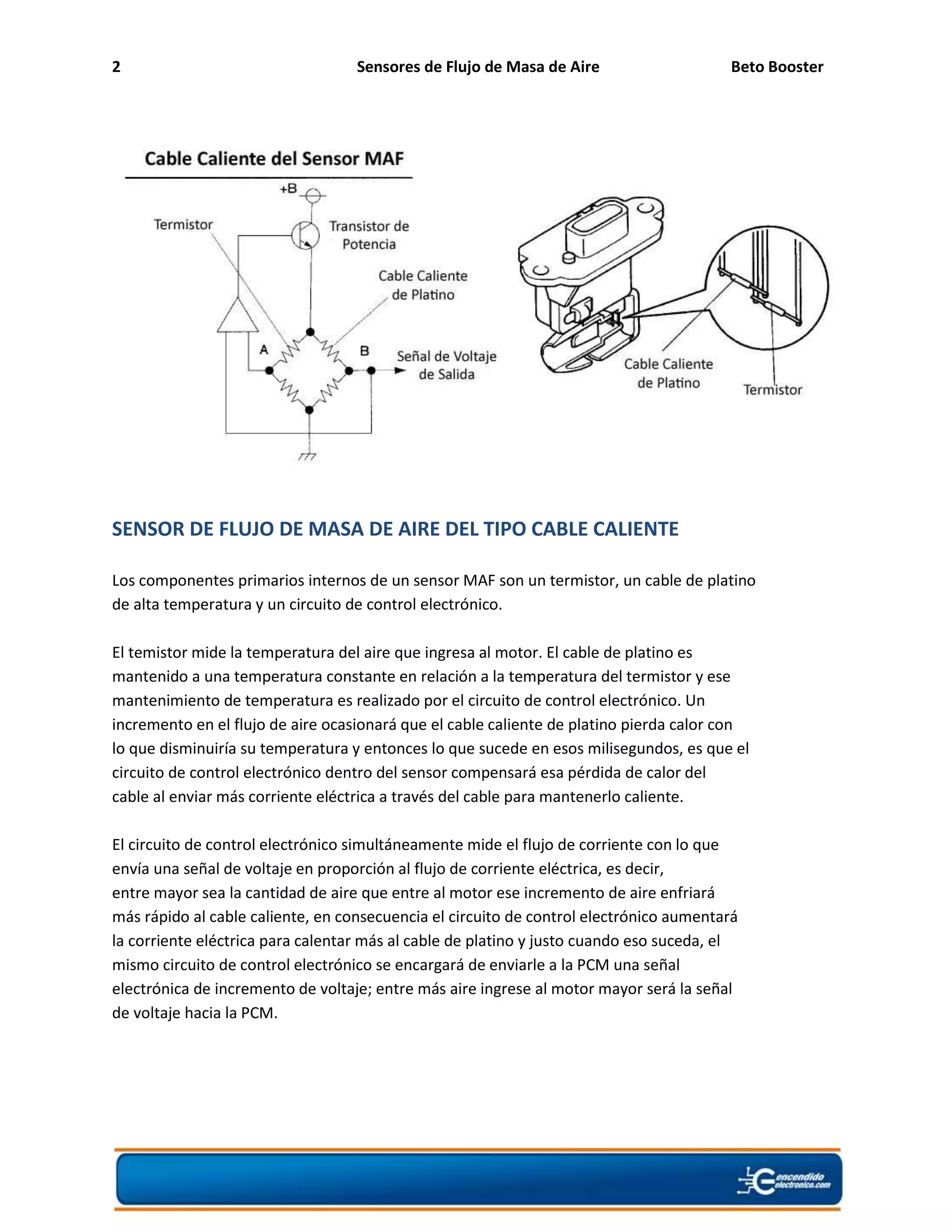 Curso de sensores de flujo de aire | PDF