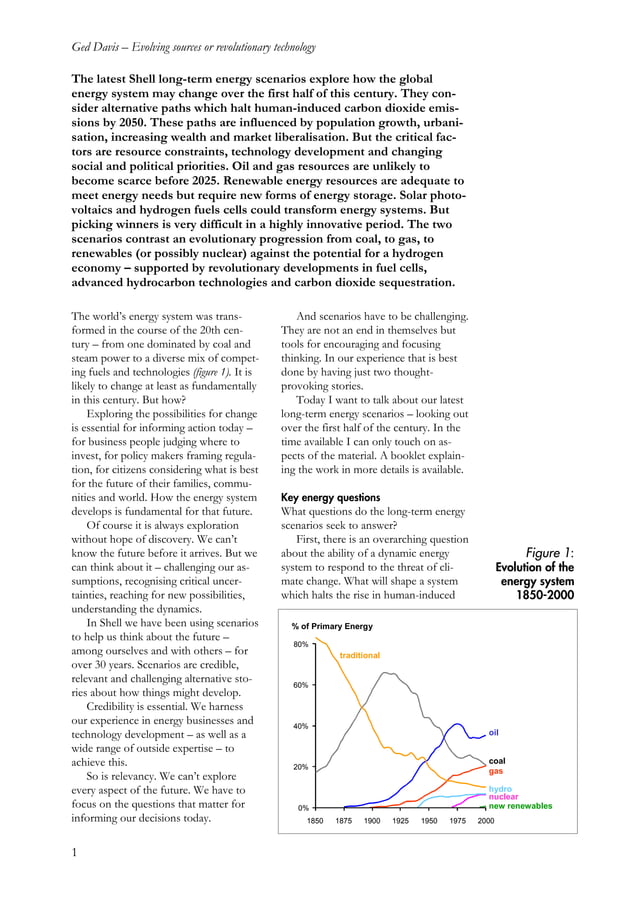 Shell Energy Paths 2050 | PDF