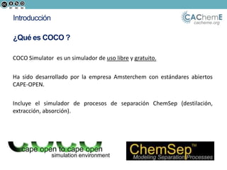 Curso inciación a COCO Simulator y ChemSep - Simulación de procesos ...